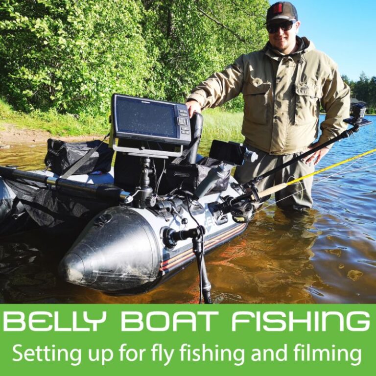 Belly Boat Fishing - Fitting Savage Gear High Rider 170 with fishfinder ...