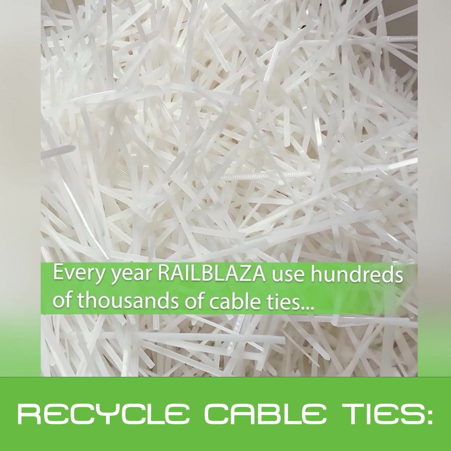 RAILBLAZA Recycle Cable Ties - Reduce - Reuse - Recycle | RAILBLAZA Canada